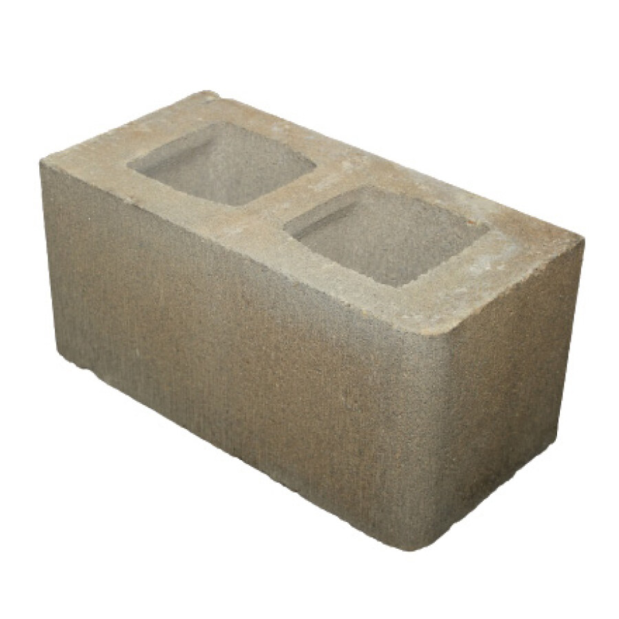 8x8x16 Single Bullnose Standard Concrete Block