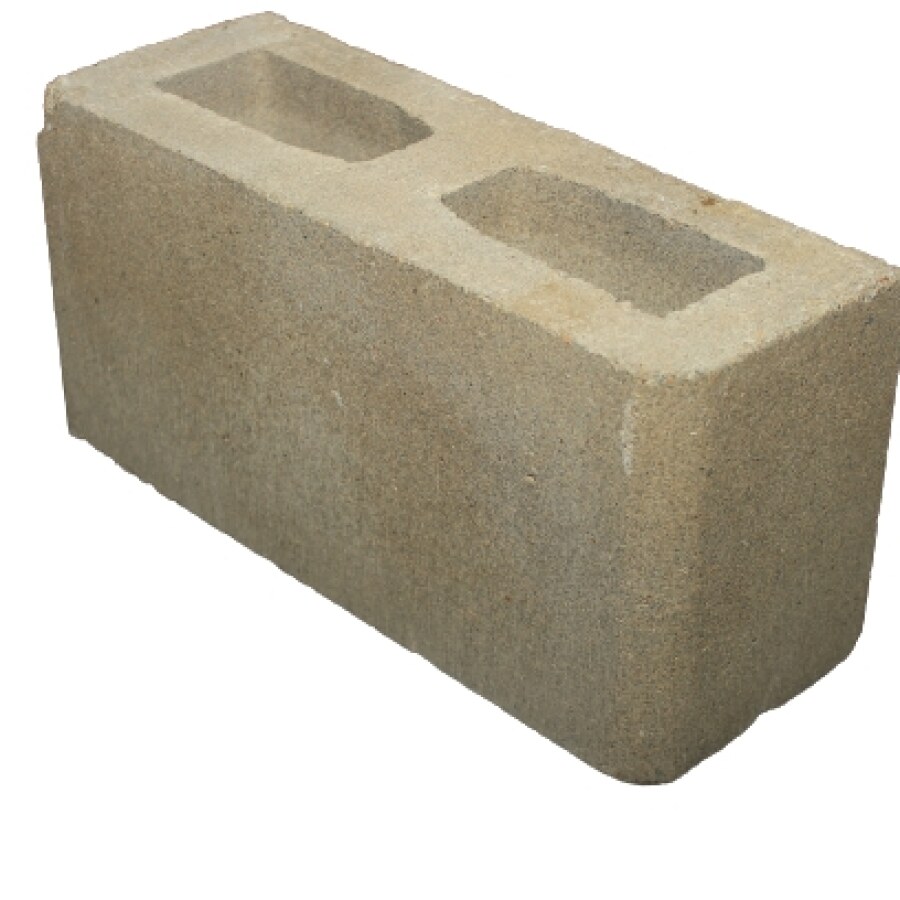 6x8x16 Single Bullnose Standard Concrete Block